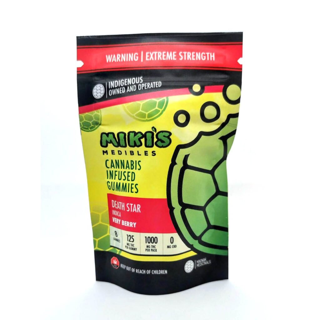 Miki’s Medibles Death Star Gummies (Indica-1000mg) – Ottawa Kind